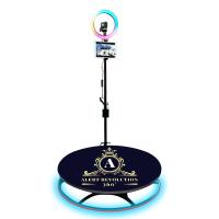 China Intelligent Selfie 360 Photobooth Machine Kiosk Ring Light For Wedding for sale