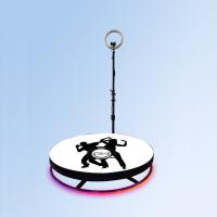 China Remote Control 360 Selfie Photo Booth LED Tube Rotating Ring Light Photo Booth for sale