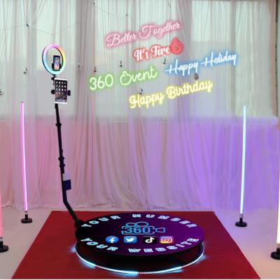 China 360 Degree Selfie Camera Photo Booth Stand Automatic With LED Light for sale