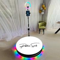 China Intelligent Selfie 360 Photobooth Machine Kiosk Ring Light For Wedding for sale