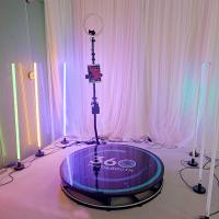 China Automatic 360 Selfie Photo Booth Custom Logo Stand For Wedding for sale