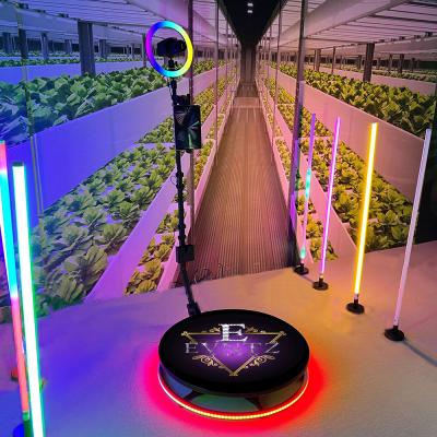 China Black Base Phone 360 Degree Photo Booth Video Automatic Ring Light for sale