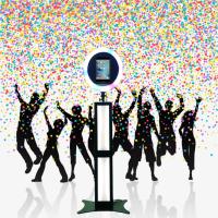 China Portable Ipad Photo Booth Automatic Rotating Spin Around Photo Booth for sale