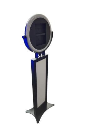 China Selfie Portable Ipad Based Photo Booth Kiosk Metal Ring Light for sale