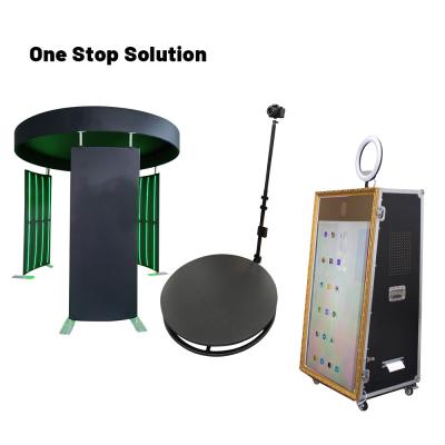 China Rotating 360 Selfie Photo Booth Stable Platform Magic Slow Motion RGB Light for sale