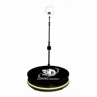 China Large Revolving 360 Camera Photo Booth Aluminium Automatic With LED Light for sale
