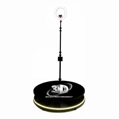 China Large Revolving 360 Camera Photo Booth Aluminium Automatic With LED Light for sale