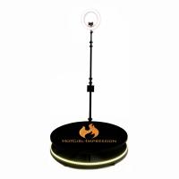China Live 360 Camera Photo Booth Machine Metal Slow Spinning Picture Booth for sale