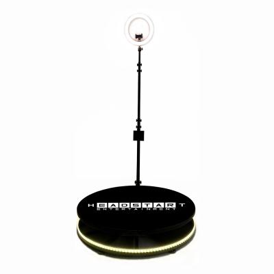 China Live 360 Camera Photo Booth Machine Metal Slow Spinning Picture Booth for sale