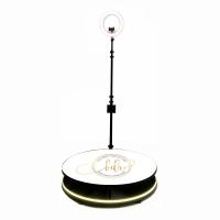 China Portable Manual Spin 360 Photo Booth Camera Lightweight With Ring Light for sale