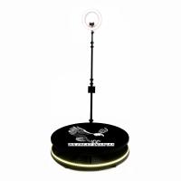 China Portable Manual Spin 360 Photo Booth Camera Lightweight With Ring Light for sale