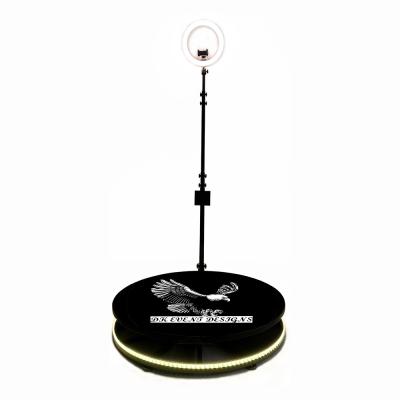 China Portable Manual Spin 360 Photo Booth Camera Lightweight With Ring Light for sale