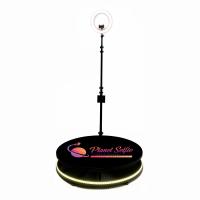 China Party Manual 360 Photo Booth Round Base Spinner Video Booth Free Logo for sale