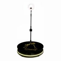 China Portable Adjustable 360 Photo Booth Manual Round Base Customized Logo for sale
