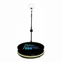 China 360 Degree Slow Motion Camera Booth Manual Round Base With LED Light for sale