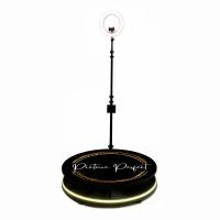 China Portable Manual 360 Photo Booth Rotating 3D Camera Booth Round Base for sale