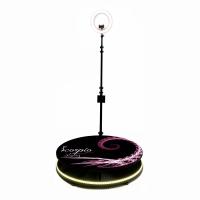 China Metal Self Machine Automatic 360 Photo Booth 39 inch 45 Inch RGB Light for sale