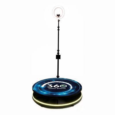 China Metal Manual 360 Photo Booth 100cm Revolve 360 Video Booth For 1 - 7 people for sale