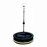China Portable Manual 360 Photo Booth Rotating 3D Camera Booth Round Base for sale