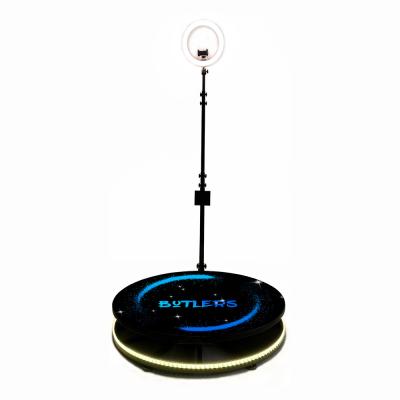 China Slow Spinner Automatic 360 Photo Booth Metal Turntable Phone iPad Gopro Holder for sale