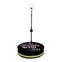 China Adjustable Automatic 360 Photo Booth Remote Control 68cm 80cm With Strip Lights for sale