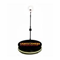 China Slow Fast Motion 360 Photo Booth Machine Portable Revolving Selfie Platform for sale