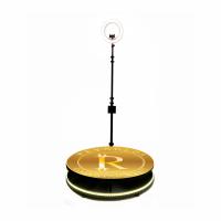 China LED 360 Ring Light Photo Booth rotating Remote control Round Base for sale