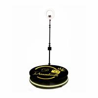 China LED Wedding 360 Photo Booth Spin Round Base For 1 - 7 People for sale