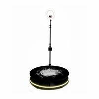 China Birthday Party 360 Photo Booth Machine Automatic Live Streaming with strip light for sale