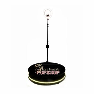 China Wireless 360 Rotating Photo Booth Remote Control Adjustable with LED light for sale