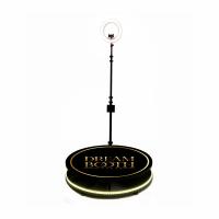 China LED Lights Adjustable Photo Booth Stand Portable Slow Motion 360 Selfie Platform for sale