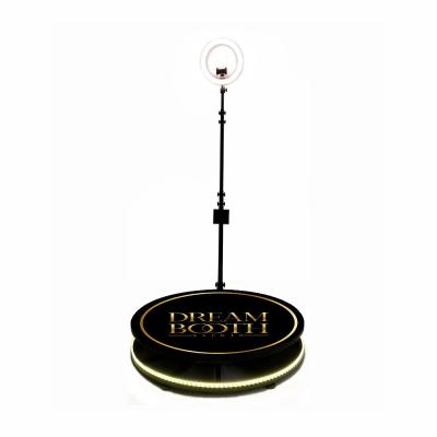 China LED Lights Adjustable Photo Booth Stand Portable Slow Motion 360 Selfie Platform for sale