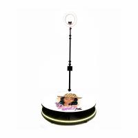 China Birthday Party 360 Photo Booth Machine Automatic Live Streaming with strip light for sale