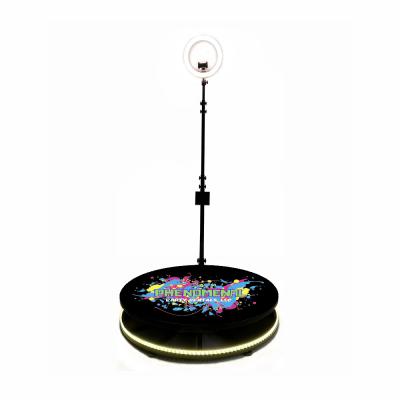 China LED Wedding 360 Photo Booth Spin Round Base For 1 - 7 People for sale