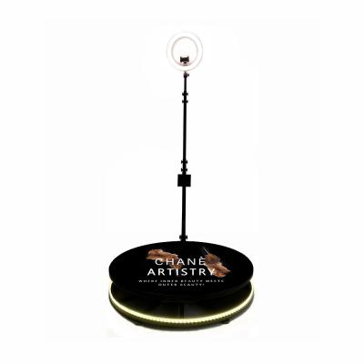 China 360 Portable Photo Booth Kiosk Props Round Base Custom Logo for sale
