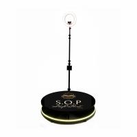 China Party Panoramic 360 Degree Photo Booth Remote Control Video Booth With LED Light for sale