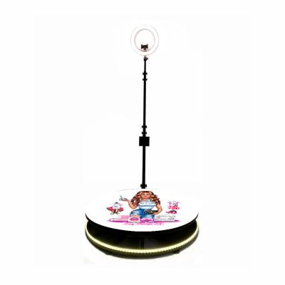 China Portable 360 Video Photo Booth Slow Motion Spinning Selfie Booth for sale