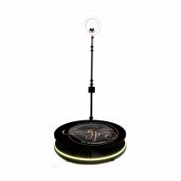 China Round Base 360 Video Photo Booth Kiosk Rotating Slow Motion Custom Logo for sale