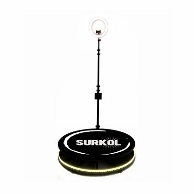 China Remote Control 360 Video Photo Booth Spinner Rotating With LED light for sale