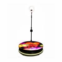 China Remote Control 360 Video Photo Booth Spinner Rotating With LED light for sale