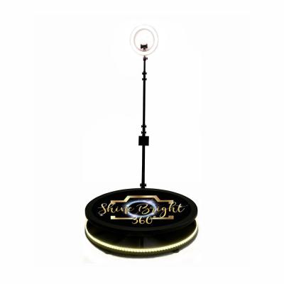 China 360 Spinning Video Booth Selfie Camera Automatic Rotating Photo Platform for sale
