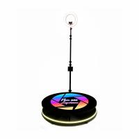 China 360 Spinning Video Booth Selfie Camera Automatic Rotating Photo Platform for sale