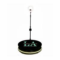 China LED 360 Degree Photo Booth Rotating Video Booth 80cm 100cm 115cm Customized for sale