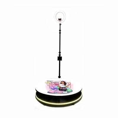 China Spin Camera 360 Degree Photo Booth Automatic rotating with atmosphere light for sale