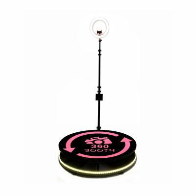 China LED 360 Degree Photo Booth Ligth Stand Automatic Round Base for sale