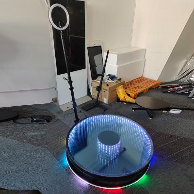 China Slow Motion Spinning LED 360 Photo Booth Automatic RGB Light Rotating for sale