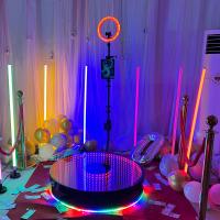 China Wedding Social Kiosk Photo Booth LED Slow Motion 360 Spinning Booth for sale