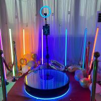 China Wedding Business Selfie LED 360 Photo Booth Rotating Custom Logo for sale