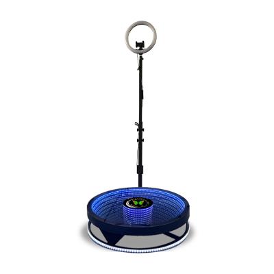 China Durable LED 360 Photo Booth Slow Motion Automatic Rotating Selfie Platform for sale