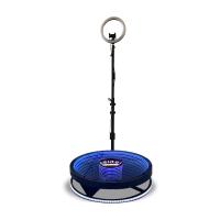 China Tempered Glass LED Photo Booth Automatic 360 Degree Selfie Ring Light Photo Booth for sale